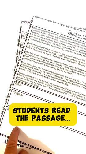 CER Writing Activities for Newton’s Laws of Motion | Real-World Scenarios