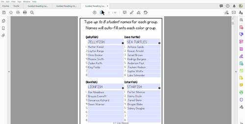 Guided Reading Groups Arctic Animal (Fillable PDF) Posters, Labels ...