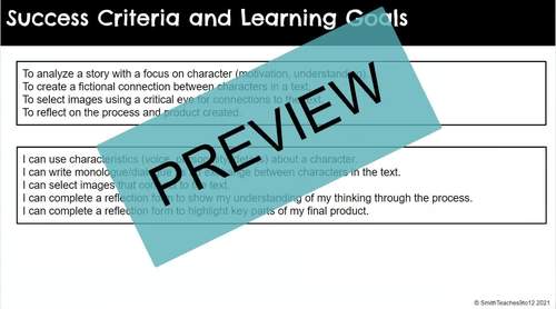 Character Analysis Activities for any text using postcards and text ...