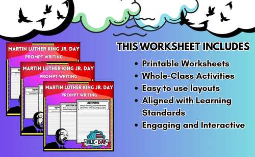 Martin Luther King Jr. Day Journal Prompts | Social Justice Writing ...