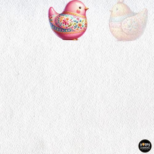 Watercolor Easter Ceramic Chicken Clipart, 25 Cute Easter Chicken PNG files