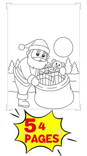 Christmas Coloring Pages + Xmas Tracing, Literacy, Math Practice ...