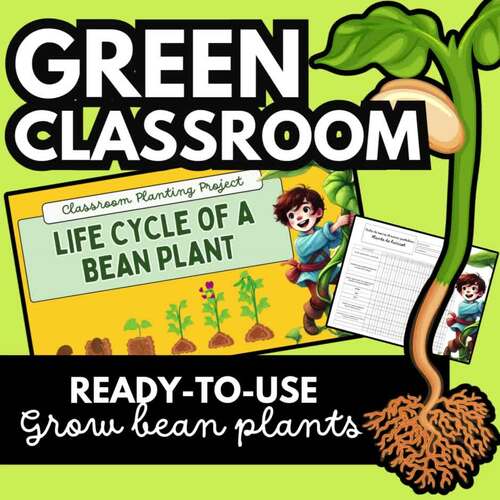 Grow a Bean Plant in Class – Life Cycle, Science Journal: Plant ...