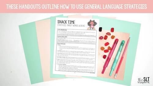 Early Language Handouts for Childcare Settings - Preschool Speech Handouts