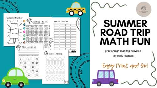 Road Trip Learning Bundle | Preschool & Kindergarten Summer Activities