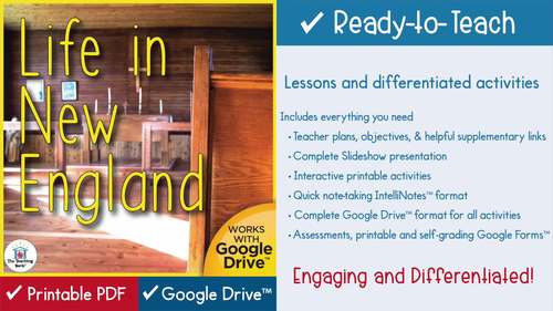 Life in New England Colonies United States History Unit by The Teaching ...