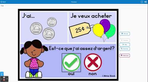 BOOM Cards: L'argent: Est-ce que j'ai assez? (jusqu'à 50¢ et 50$) by ...