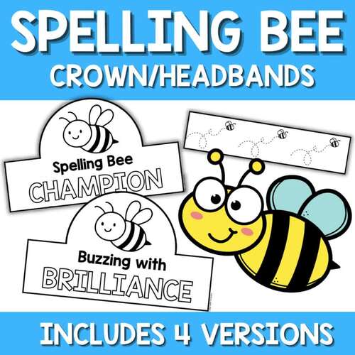 Spelling Bee Crown Headband | Spelling Bee Winner Participant Runner Up ...