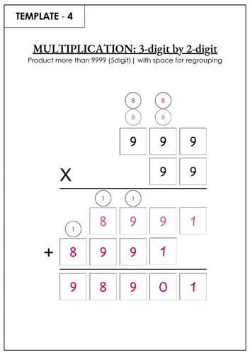 MATH templates GROWING Bundle!!! ( Multiplication & Division ) by ...