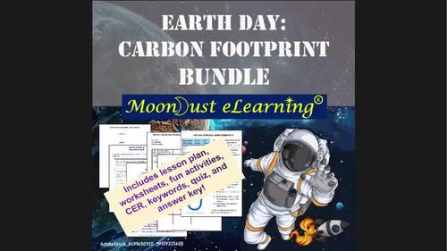 Earth Day: Carbon Footprint and Water Conservation NGSS-Based - BUNDLE
