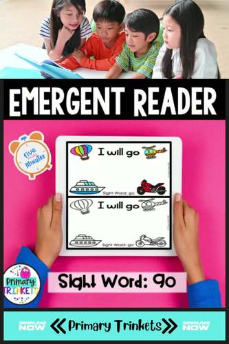 "GO" Emergent Readers Book by Primary Trinkets | TPT