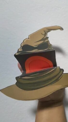 Halloween Sorting Hat Puppet Crafts Wizard Witrch Hand Puppet Funny ...