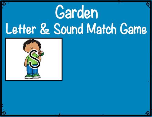 Garden Themed Upper & Lowercase Letter & Sound Match Game | TPT