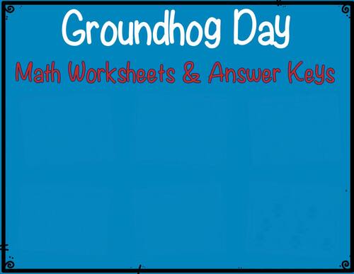 Groundhog Day Themed Kindergarten ELA and Math Worksheets | TPT