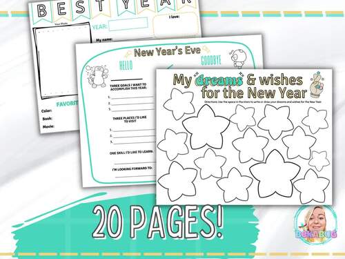 New Year's Packet End Of Year Activity Early Finishers Packets Holiday 2024