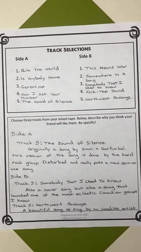 Holiday Music Activities Gift Exchange Christmas Music Activity Middle ...