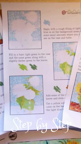 Vincent Van Gogh | Sunflowers Oil Pastel Art | Guided Step by Step - No ...