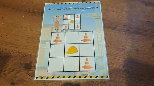 Construction Themed Pattern Matching Worksheet Preschool Early Maths ...