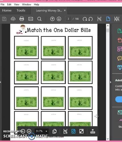 Learning Money Skills BUNDLE by Teach Love Autism | TPT