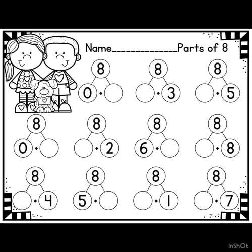 Valentine’s Day Math for 1st Grade Worksheets {Add + Subtract Facts 6-10}