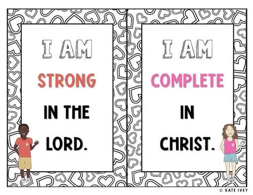 I Am Identity Statements and Affirmations Mini Poster Set | Identity in ...