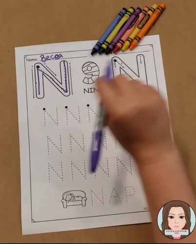 Tracing Capital Letters Handwriting Worksheets With 3 Differentiation ...