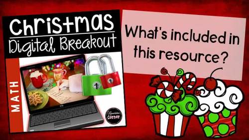 Christmas Escape Room Breakout {Math} Digital Holiday Activity | TPT