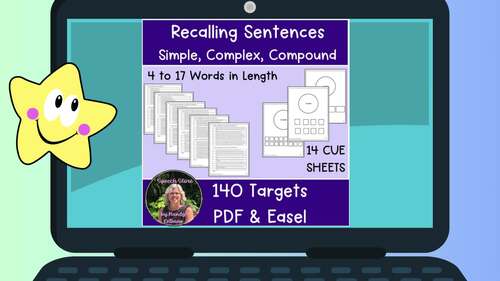 Recalling Sentences, Simple, Compound and Complex, Auditory Memory Practice