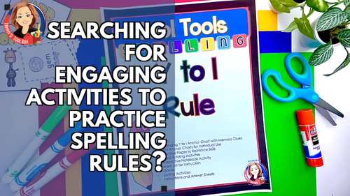 Spelling Rules Activities Bundle with Print and Digital Spelling Word Cards