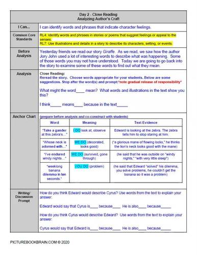 Giraffe Problems by Jory John Lesson Plan and Google Activities | TpT