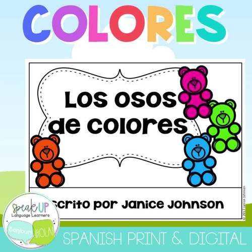 Spanish Colors Reader | Los colores | Printable & Boom Cards w Audio ...