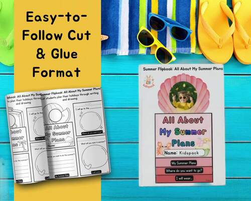 Summer Flipbook: All About My Summer Plans! (Writing & Drawing Activity)
