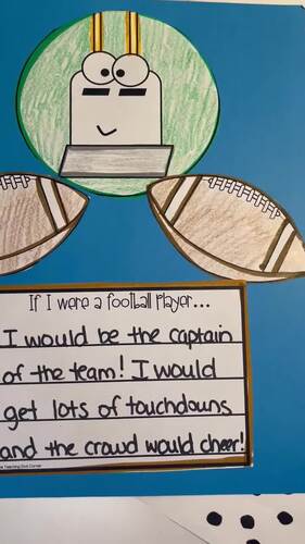 Football Craft & Writing Activity Bundle | Homecoming Spirit | Fall