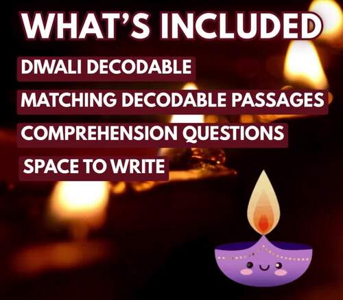 Diwali Nonfiction Decodable Holiday Text Decodable Worksheet for 2nd Grade