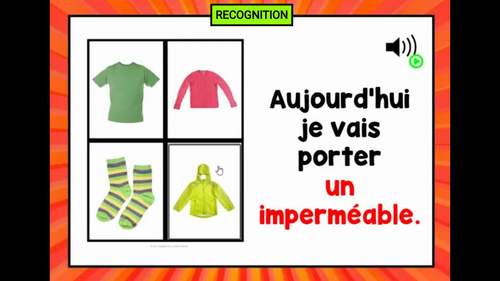 FRENCH CLOTHING BOOM CARDS ⭐ French Boom Cards ⭐ French Task Cards Les ...