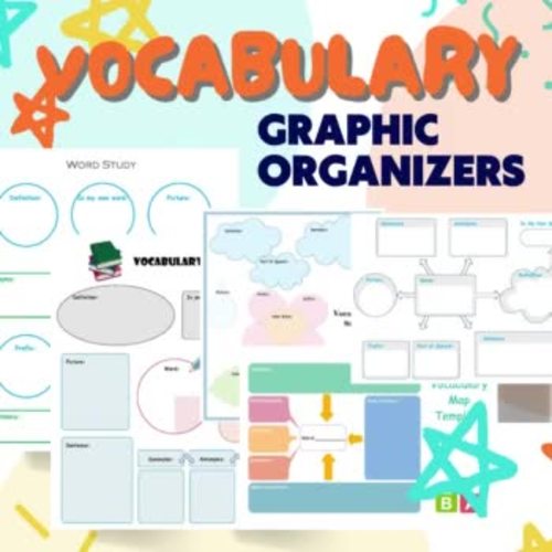 Vocabulary Graphic Organizers Activities by Teachstarter | TPT
