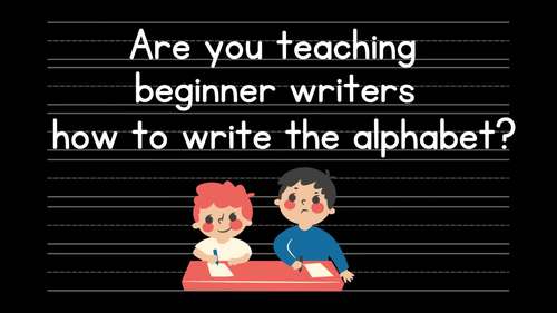 ANIMATED Letter Formation Slide Show by The Kindergarten | TPT