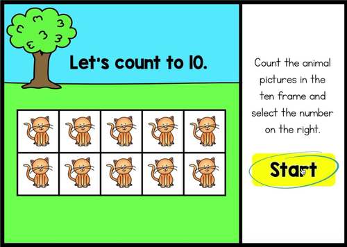 BOOM Cards: Counting to 10 by PreK Partner | TPT