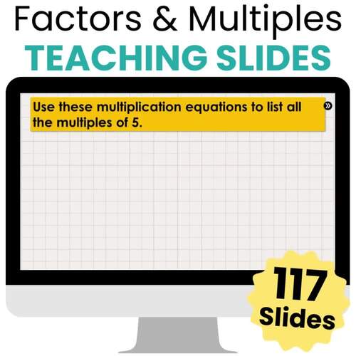 Reviewing Factors and Multiples Teaching Slides - 4th Grade Math ...