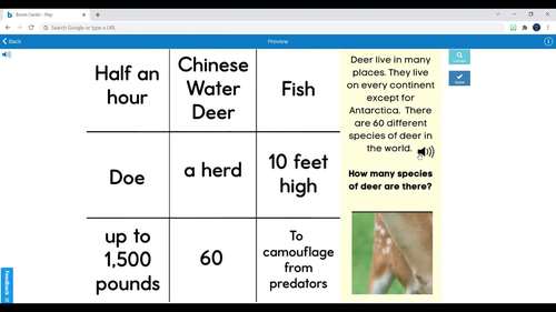 Deer Reading Comprehension Puzzle Boom Cards by Little Hands on Learning