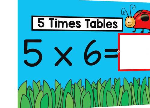 Boom Cards - 5 Times Tables by Miss Rainbow Education | TpT