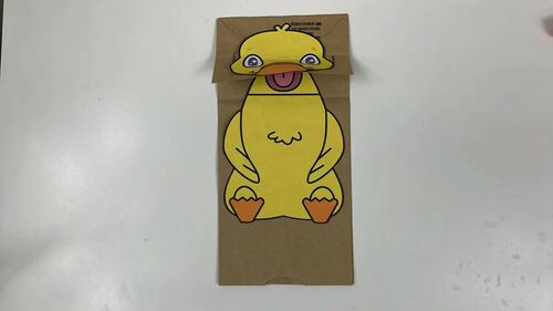 Duck Animal Puppet Craft and Speech Therapy Lesson Plans with Visual ...