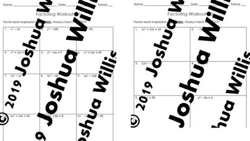 04-00 Factoring and Quadratics Unit by The Algebra 2 Store | TPT