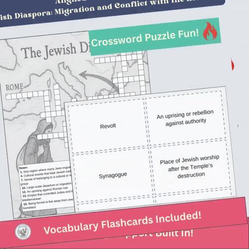HSS 6.7.5 Puzzle Pack: Jewish Migration & Roman Conflict – Reading ...