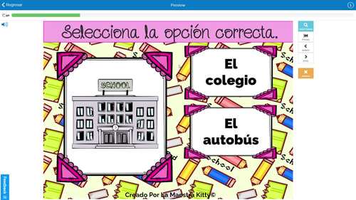 Spanish Back To School Vocabulary & Definite Articles Boom Cards™