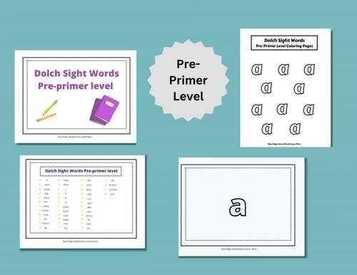 Dolch Sight Word Worksheets & Activity Mat Bundle, All Dolch Sight Word ...