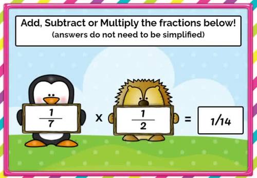 Fall Semester Boom Cards - Fractions Bundle by Math For Homeschool