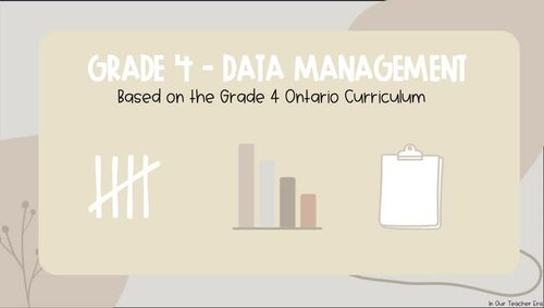Grade 4 Ontario Math Slides - Data Management | PowerPoint + Google Slides