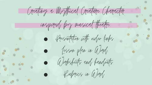 Character Design Bundle. Costume, Makeup, Prop. Art & Musical Theatre