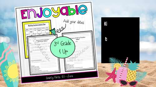 Cursive Writing Practice Sentences - June Jokes, Fun Fact, Handwriting